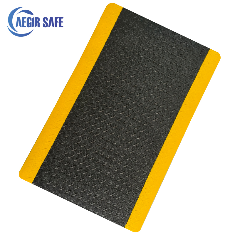 MEDIUM DUTY DIAMOND PLATE PVC SPONGE ANTI FATIGUE MATS - Aegir ...