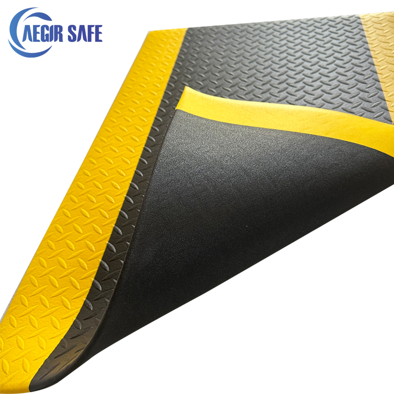 MEDIUM DUTY DIAMOND PLATE PVC SPONGE ANTI FATIGUE MATS - Aegir ...