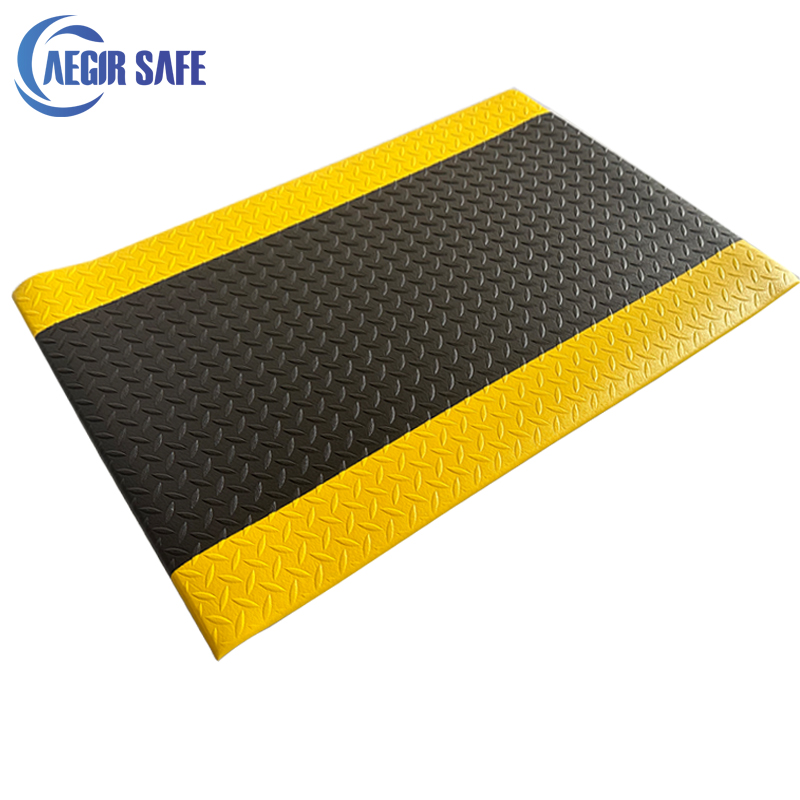 MEDIUM DUTY DIAMOND PLATE PVC SPONGE ANTI FATIGUE MATS - Aegir ...