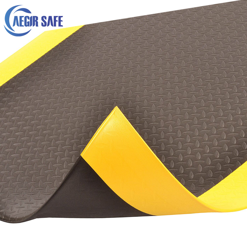 MEDIUM DUTY DIAMOND PLATE PVC SPONGE ANTI FATIGUE MATS - Aegir ...